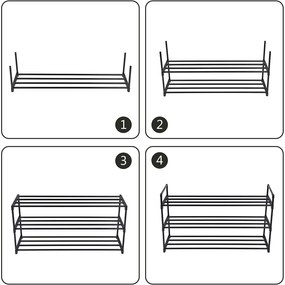 Černý botník VARIO 92x55 cm