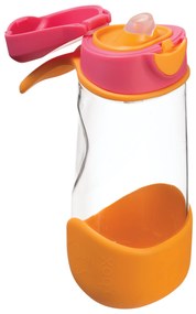 Sport lahev na pití 450 ml - růžová/oranžová