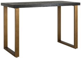 OnaDnes -20% Černo mosazný dubový barový stůl Richmond Blackbone 160 x 80 cm