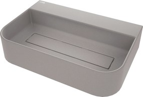 Deante Arnika, granitové umyvadlo na desku 605x405x135 mm, šedá, DEA-CQA_SU6S