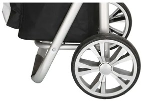 Beagles Černo-bílý nastavitelný vozík na kolečkách “Hercules“