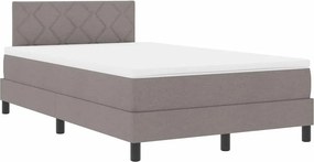 Postel s boxspringem s čelo Taupe 120 x 190 cm textil 3338752