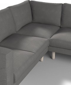 Potah na pohovku IKEA Norsborg rohová 4-místná barva šedá látka pletený vzor