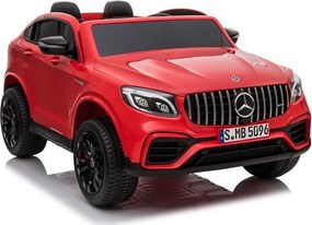 LEAN CARS Elektrické autíčko Mercedes GLC 63S LED MP3 červené