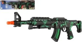 TEDDIES Jiskřící samopal Army 62 cm / Dětská zbraň / Setrvačník / Jisk