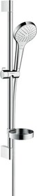 Hansgrohe Croma Select S, sprchová sada Vario se sprchovou tyčí 65 cm a miskou na mýdlo, bílá/chromová, HAN-26566400