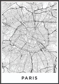DecoKing - Nástěnný plakát - Map -   Paříž - NO2