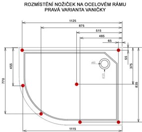 ARTTEC SIRIUS 120 x 90 cm - Sprchový box model 1 čiré sklo + sprchový set pravá vanička PAN04569