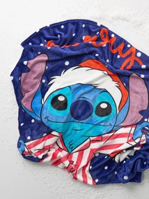 Sinsay - Deka s potiskem Lilo & Stitch - námořnická modrá