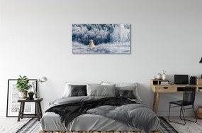 akrylový obraz Zimě salašnický pes 100x50 cm