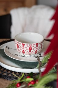 Dárková sada 4 misek s kovovým stojanem Nutcrackers – ∅ 11*6 cm / 300 ml