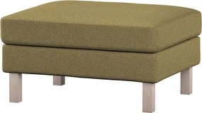Potah na podnožku IKEA Karlstad barva zelená látka pletený vzor