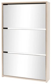 Botník třípatrový zrcadlo dub 63 x 17 x 102,5 cm 243047
