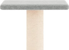 Škrabadlo pro kočky se sisalovými sloupky světle šedé 73 cm 172035