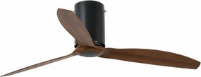 FARO 32042 MINI TUBE FAN, černá/dřevo, stropní ventilátor s DC motorem - FARO