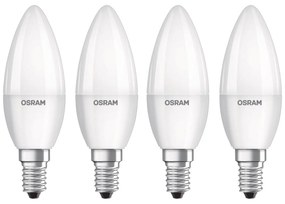 OSRAM LED svíčka E14 Base Retro 4,9W 4ks 4 000 K