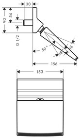 Hansgrohe Raindance Rainfall, hlavová sprcha 150 1jet, chromová, HAN-26442000