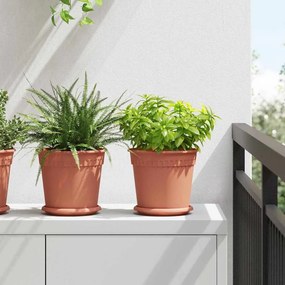 Květináče 6 ks Cihlově červená Plast 3403257