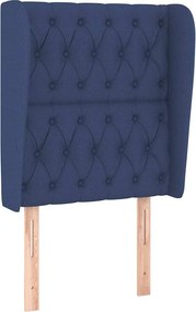 Box spring postel s matrací modrá 80x200 cm textil 3128723