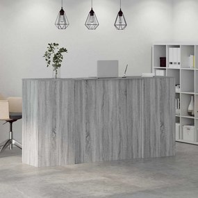 Recepční stůl hnědý dub 200x50x103,5 cm kompozitní dřevo 3324183