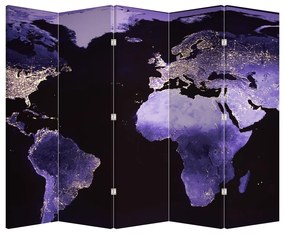 Paraván - Země z vesmíru (210x170 cm)