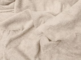 Froté prostěradlo MOLTON světle béžové 180 x 200 cm