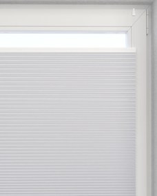 Plisé roleta na míru Honeycomb barva bílá látka reflexní, zatemňovací