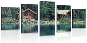 5-dílný obraz park Yoho v Kanadě - 200x100 cm