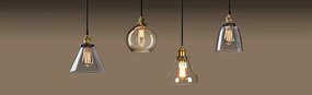 Toolight - Závěsné skleněné stropní svítidlo Verto C, čiré sklo, OSW-00138