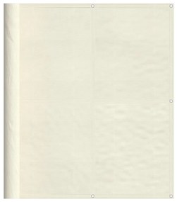 vidaXL Balkonová zástěna krémová 120 x 800 cm 100% polyester oxford