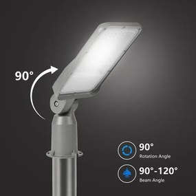 Brilagi - LED Venkovní pouliční lampa s kloub. URBANLIGHT LED/50W/230V šedá IP65