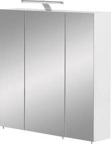 Zrcadlová skříňka s LED osvětlením Roma, 75 × 70 × 16 cm