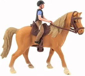 TEDDIES Kůň se žokejem / Figurky / Plast / 15 cm / od 3 let