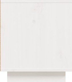 vidaXL TV skříňka 80 x 35 x 40,5 cm masivní borové dřevo [814405] Barva: Bílá