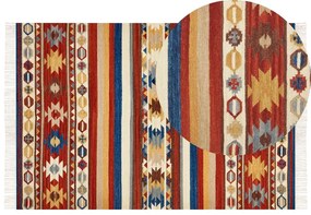 Vlněný kelimový koberec 200 x 300 cm vícebarevný JRARAT Beliani