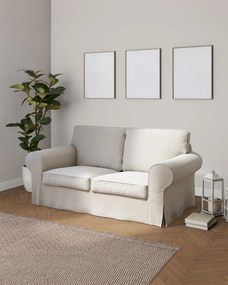 Potah na pohovku IKEA Ektorp 2-místná rozkládací NOVÝ MODEL 2012 barva šedá látka sametová