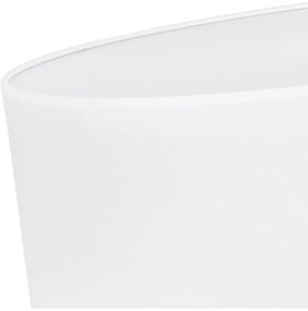 Stropní svítidlo Gaja, 1x bílé textilní stínítko, (bílé plexisklo), (fi 40cm)
