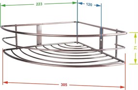 AWD Drátěná polička do koupelny