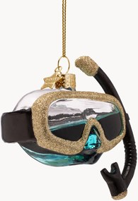 Ručně foukaná vánoční ozdoba Snorkeling Glasses