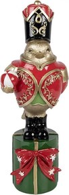 Vánoční dekorace ptáček v uniformě - 11*13*30 cm