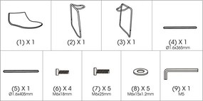 Barová židle k desce 90 cm OTAC