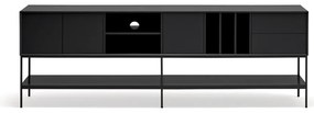 Černý TV stolek 220x74x45 cm Platt – Teulat
