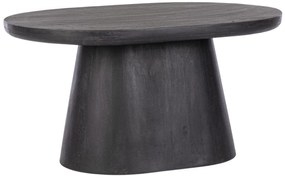Černý dřevěný konferenční stolek Bizzotto Fuji 80x56 cm