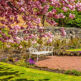 Kondela Zahradní lavička, bílá, ETELIA NEW