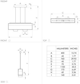 Eglo 900349 - Lustr na lanku LIBERTAD 3xE27/40W/230V