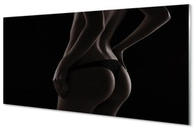 Obraz na skle ženské tělo 140x70 cm