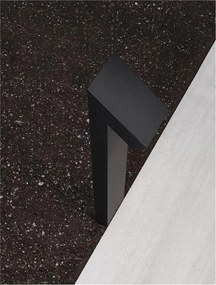 NV 9020931 Venkovní sloupkové svítidlo BRIGITTA černý hliník a akrylový difuzor proti oslnění LED 6W 3000K 100-240V IP65 - NOVA LUCE