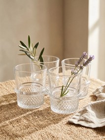 Sinsay - Sada sklenic s rýhováním 4 pack - clear
