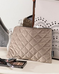 Pouzdro na tablet Velvet barva šedá látka lesklé, sametová