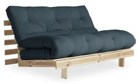 sofa ROOT by Karup - 140*200 cm raw (bezbarvé) + futon petrol blue 757